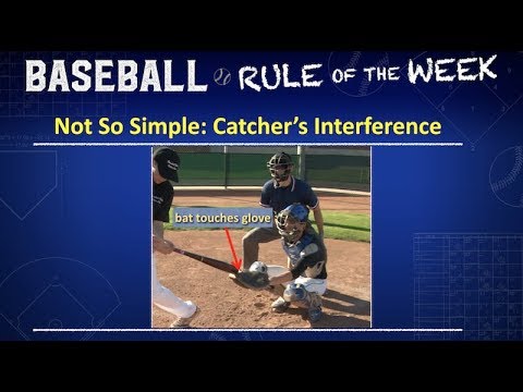 Not So Simple Catcher S Interference Baseball Rules Academy