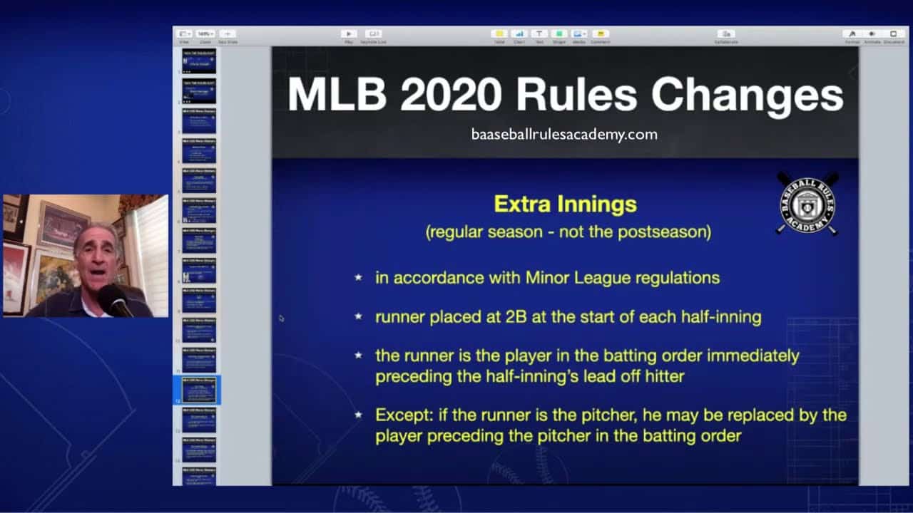 MLB 2020 Rule Changes Extra Inning Rule - Baseball Rules Academy