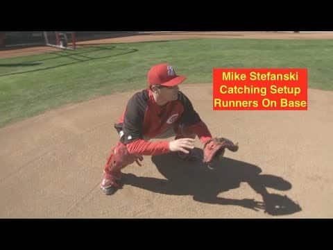 Catching with Mike Stefanski - Setup with Runners On - Baseball Rules ...