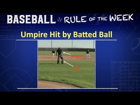 Umpire Hit by Batted Ball - Baseball Rules Academy