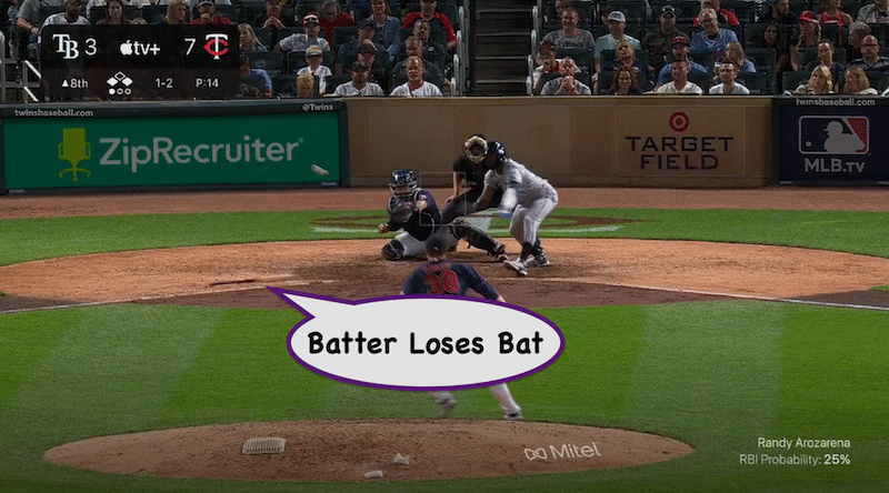 Batter Loses Bat and Makes Contact with Ball - Baseball Rules Academy