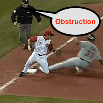 OBSTRUCTION AND INTERFERENCE PLAYS— APPROVED RULINGS - Baseball Rules ...