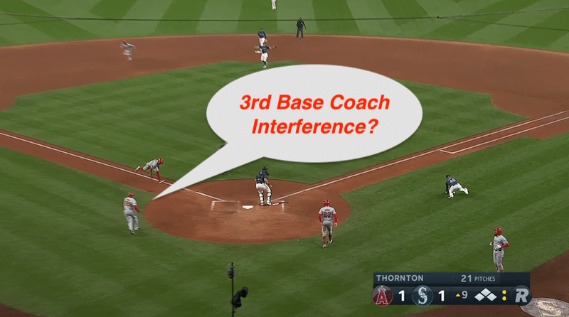 Third Base Coach Interference Baseball Rules Academy