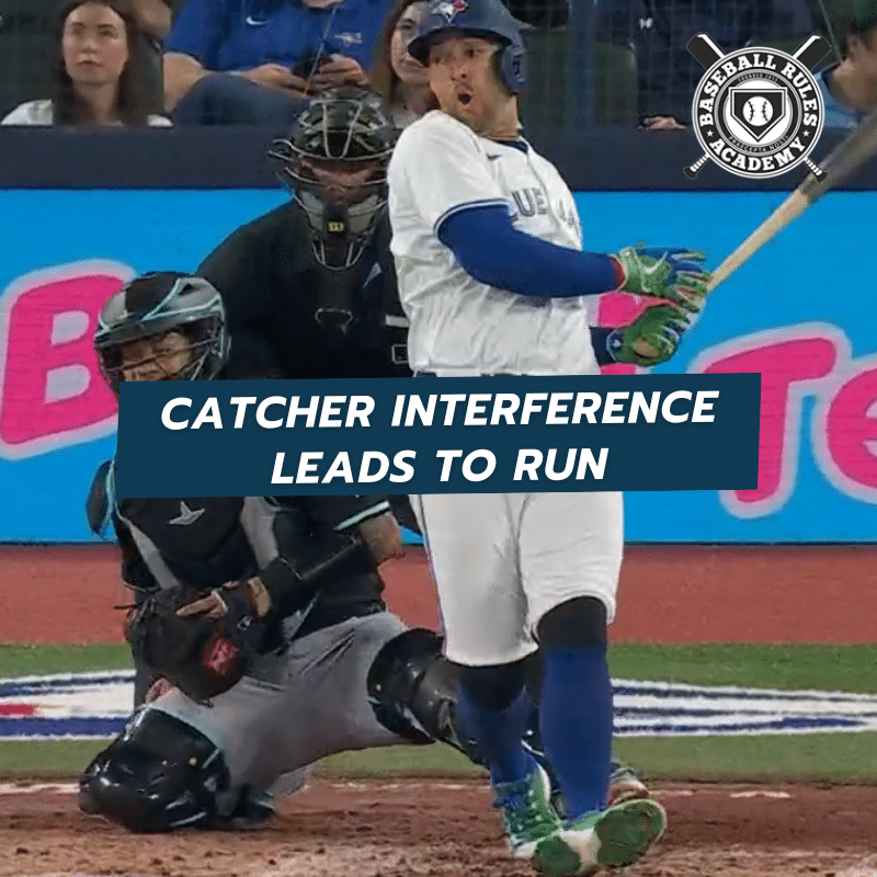 Catcher’s Interference Call Awards Blue Jays Run in D’backs Game ...